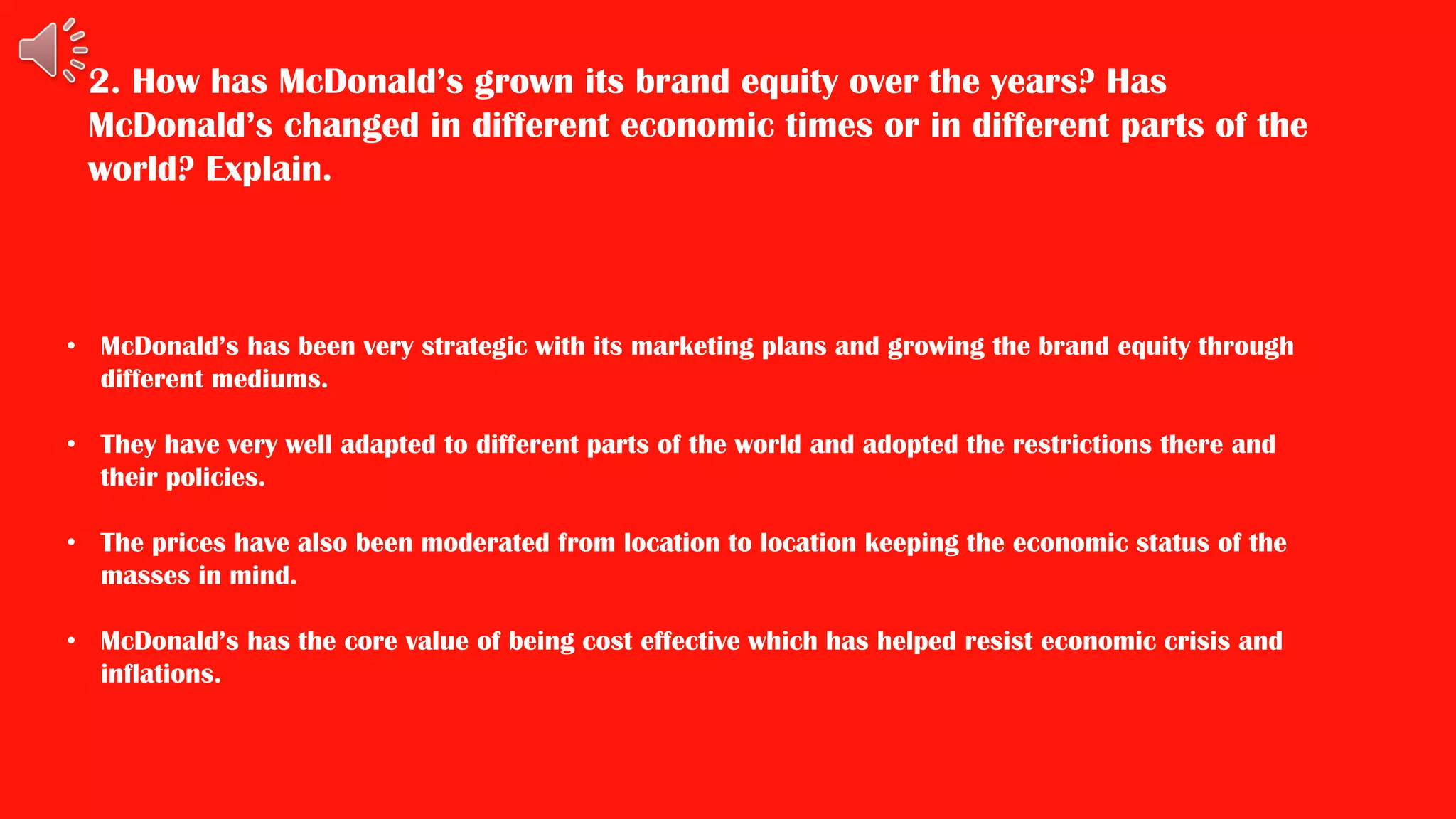 McDonald's Marketing Case Study Presentation | PDF