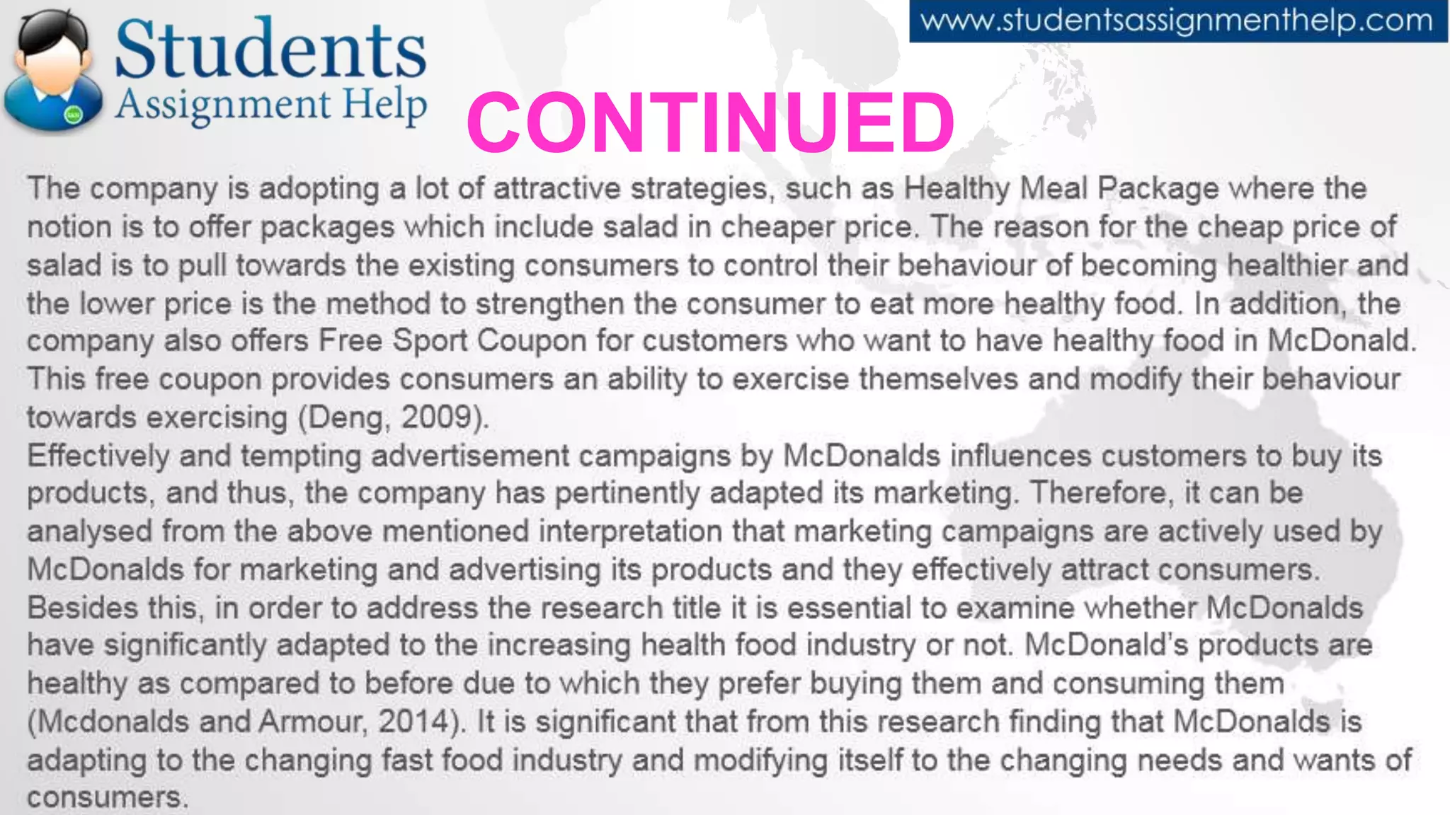 Mc Donalds Marketing Strategy Assignment Pptx