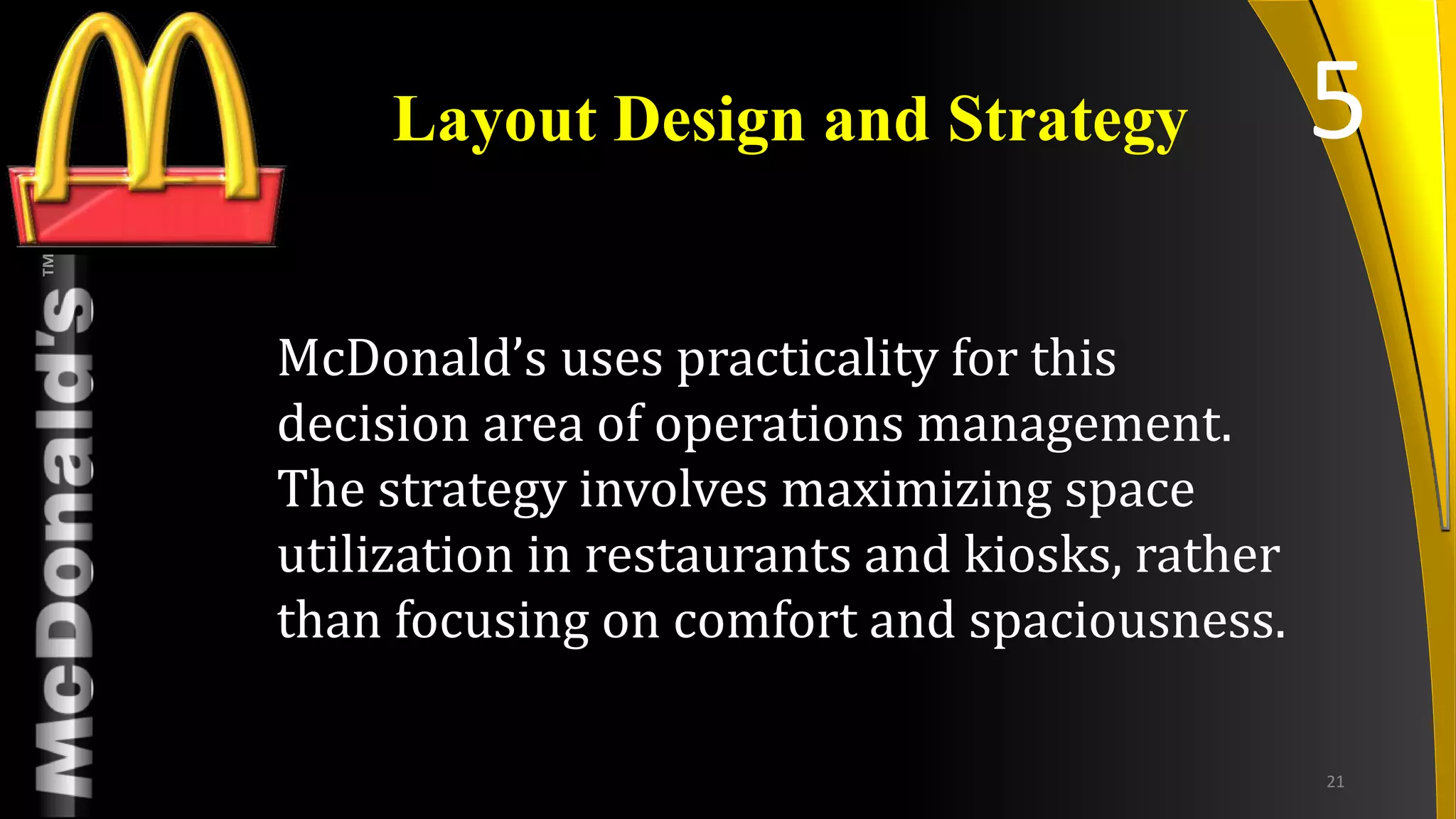 McDonalds - OPERATIONS MANAGMENT | PPTX