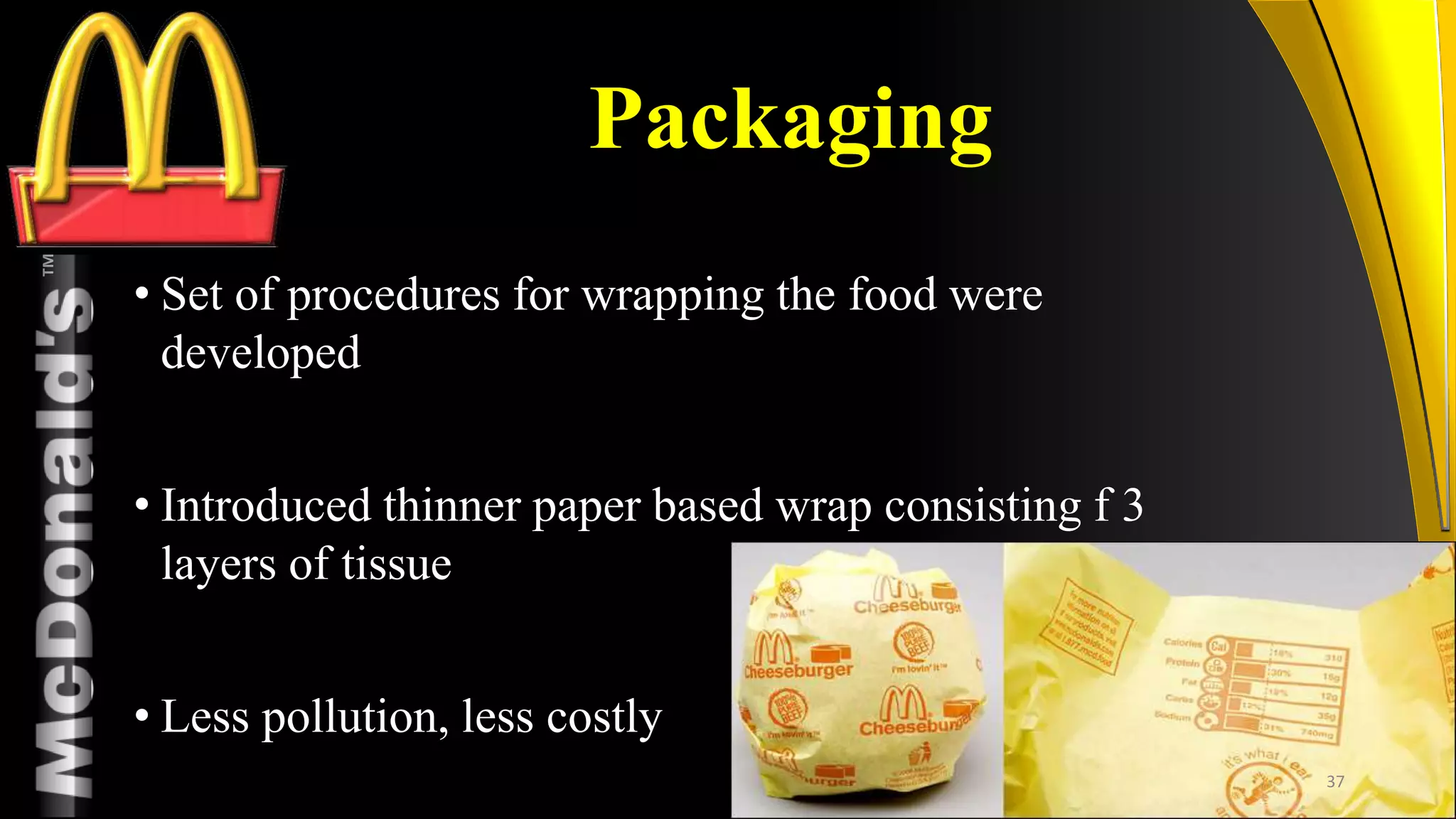 McDonalds - OPERATIONS MANAGMENT | PPTX