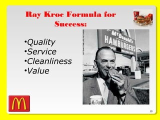 Mc donalds Franchise and History | PPT
