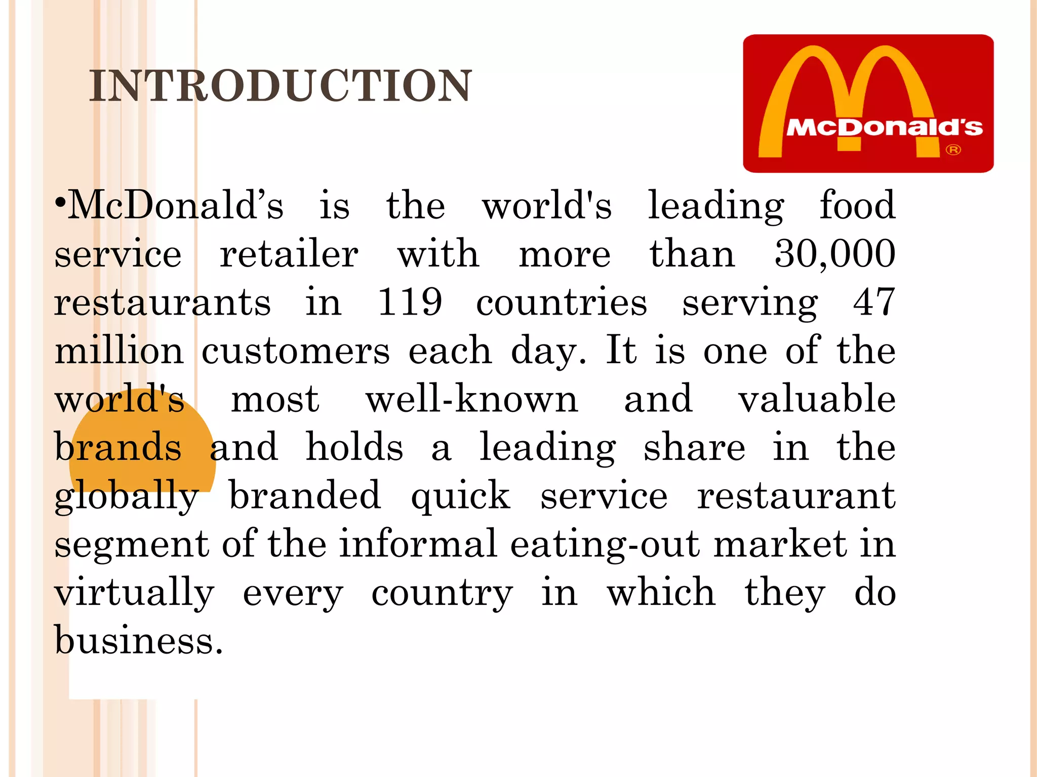 Mc donalds ppt | PPT