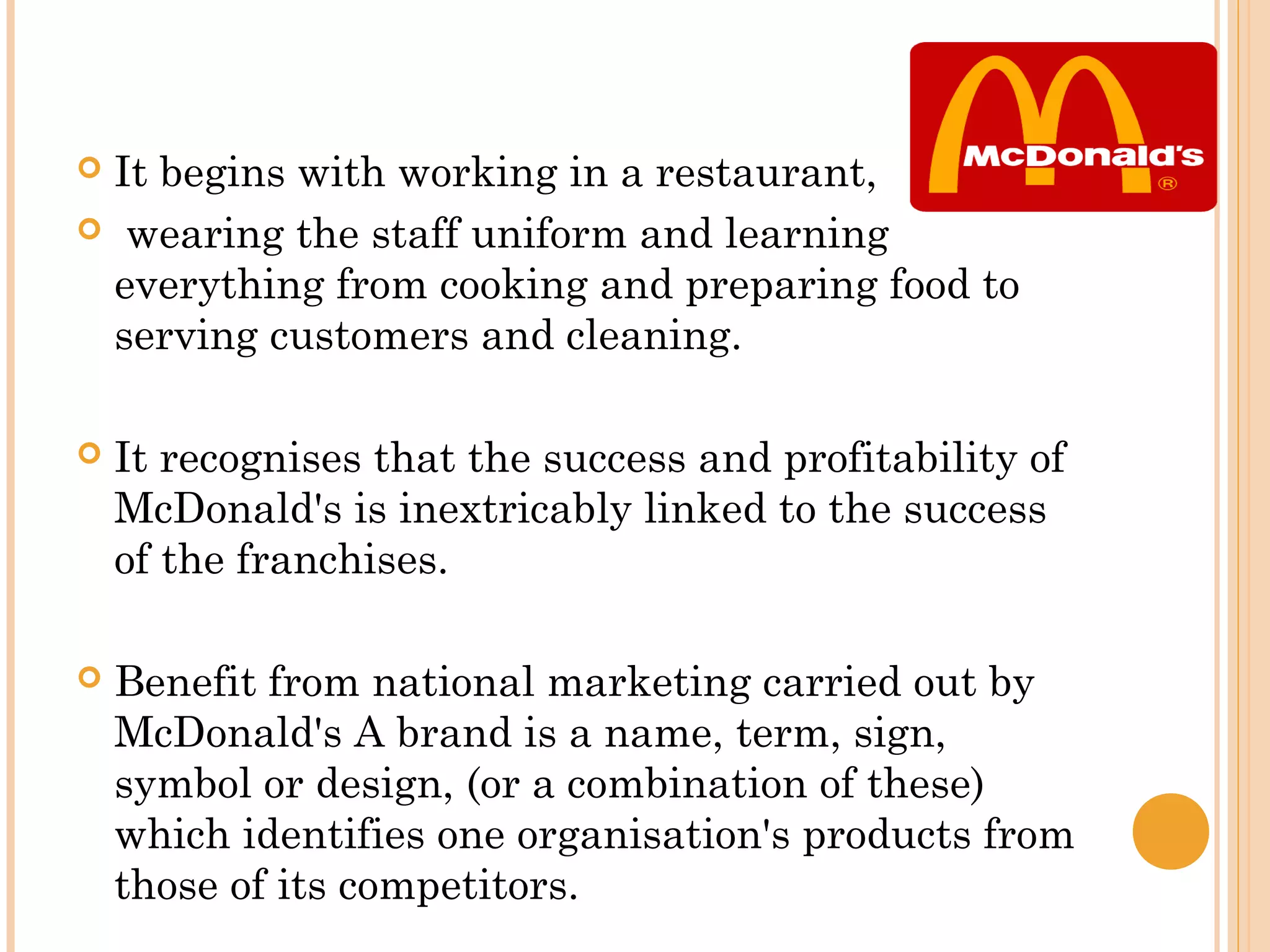 Mc donalds ppt | PPT