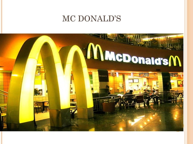 Mc donalds ppt | PPT | Food Industry | Industries