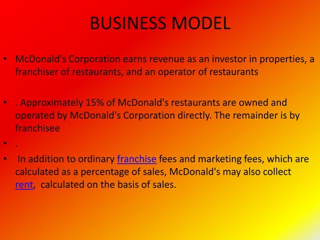 Mcdonalds ppt...... | PPTX | Food Industry | Industries