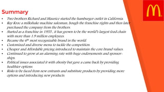 Case Study - McDonald's | PPT