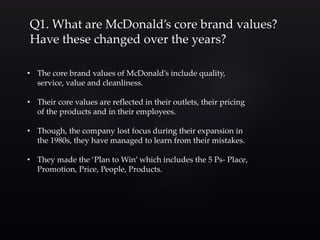 McDonald's Case Study | PPT