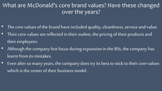 McDonald's Marketing Case Study | PPTX
