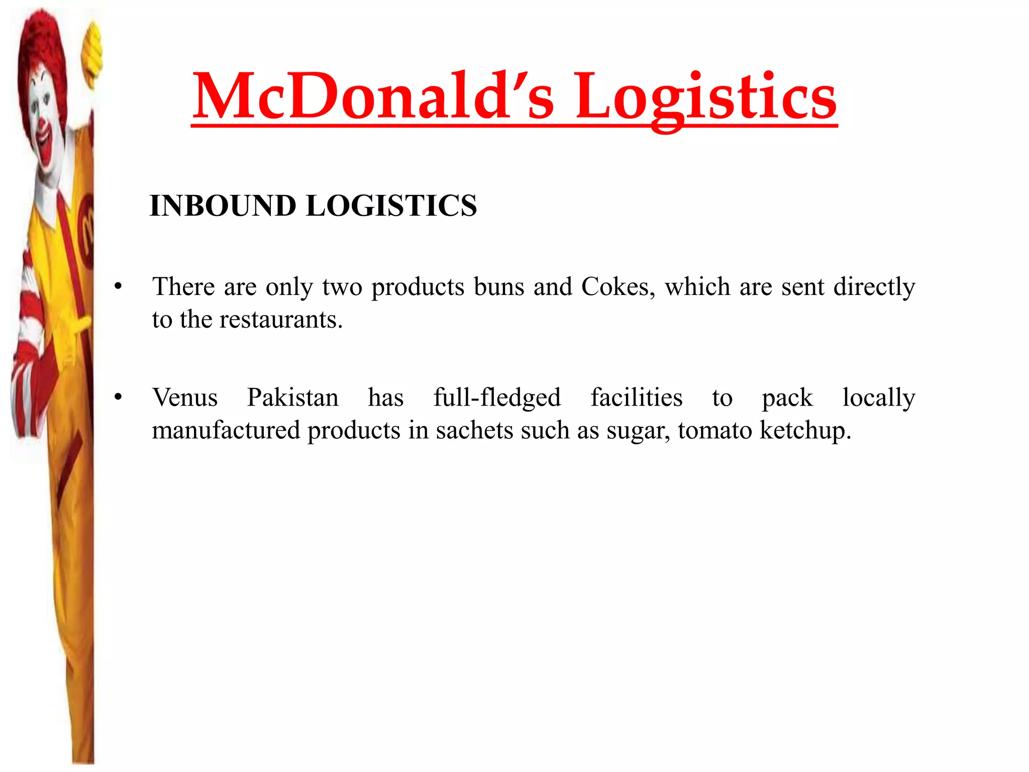Mc donald's SCM (ppt) | PPTX