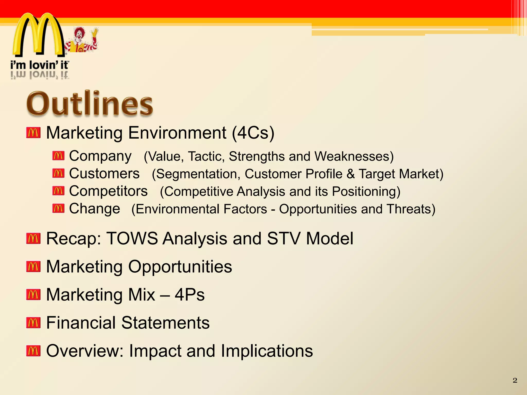 Mc Donalds Slides Draft 5 | PPT