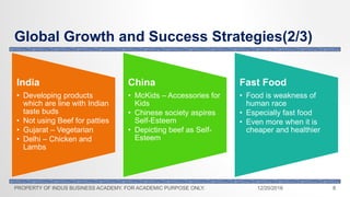 Mc donalds success strategy and global expansion through customer | PPTX