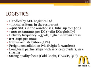 Mcdonald’s supply chain_in_india | PPTX