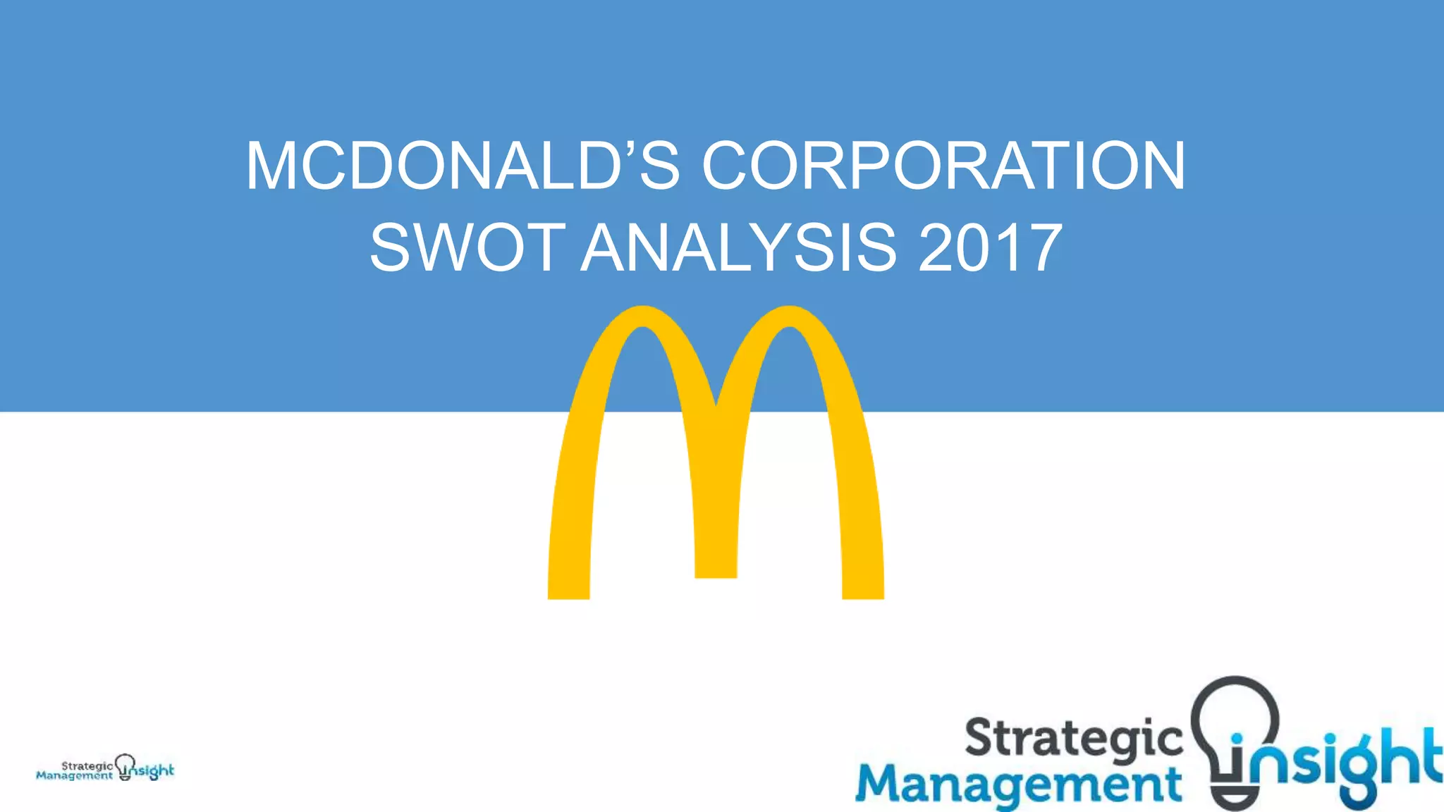 McDonald's swot analysis 2017 | PPTX