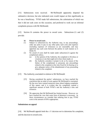 Mc donald v television nz | PDF