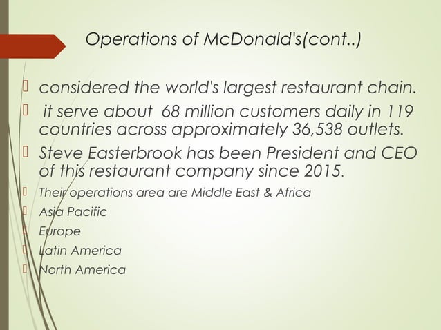 Mcdonals ppt | PPT