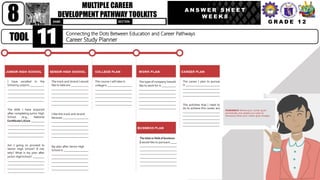 MCDP ANSWER SHEET WEEK 6 TO 8.pptx | Resume Writing and Advice | Job Search