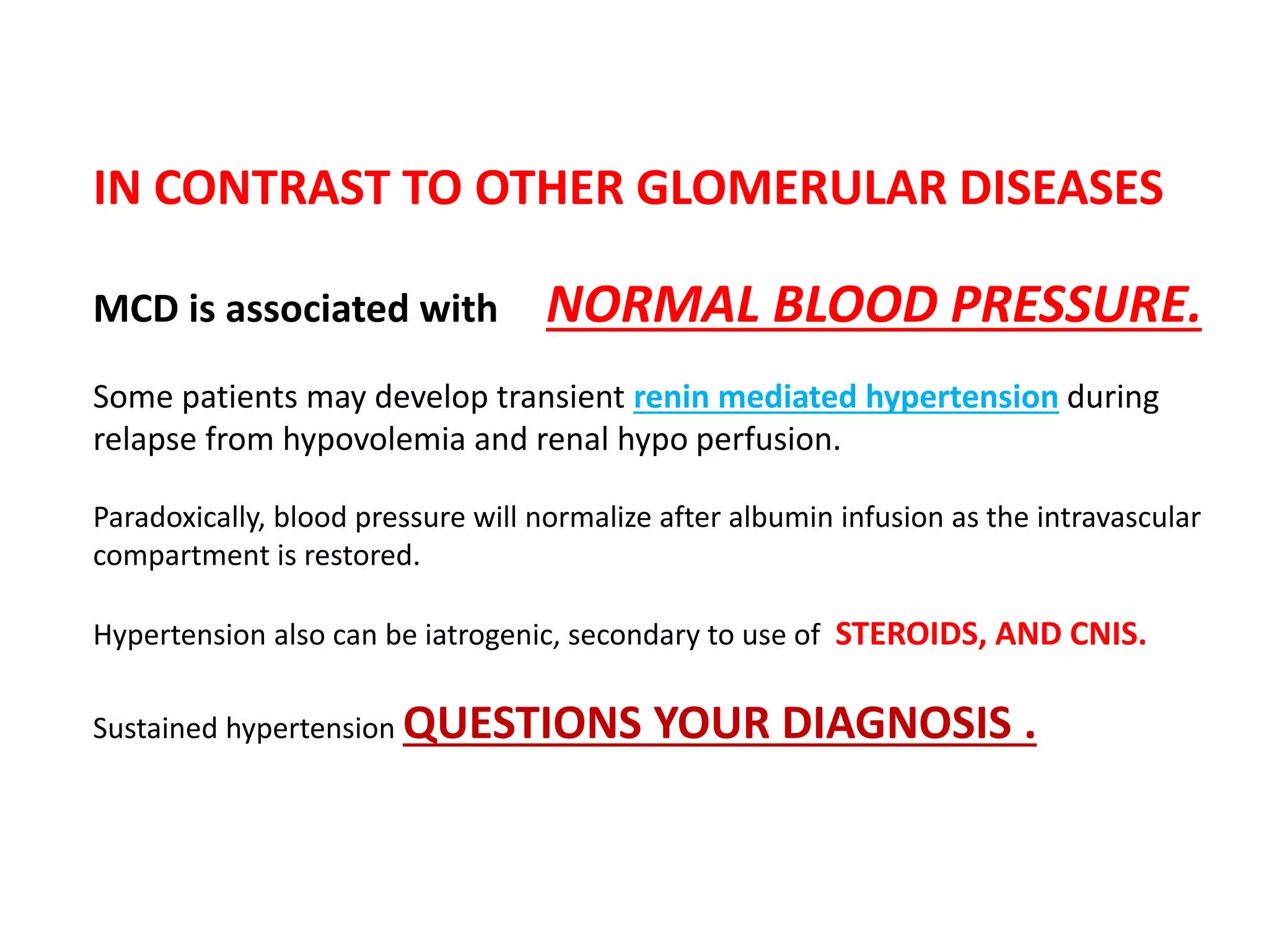 MINIMAL CHANGE DISEASE | PPT