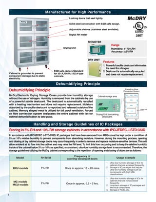 Mcdry ultra-low-humidity-storage-cabinets | PDF