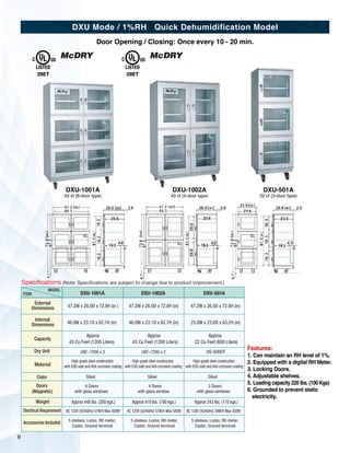 Mcdry ultra-low-humidity-storage-cabinets | PDF