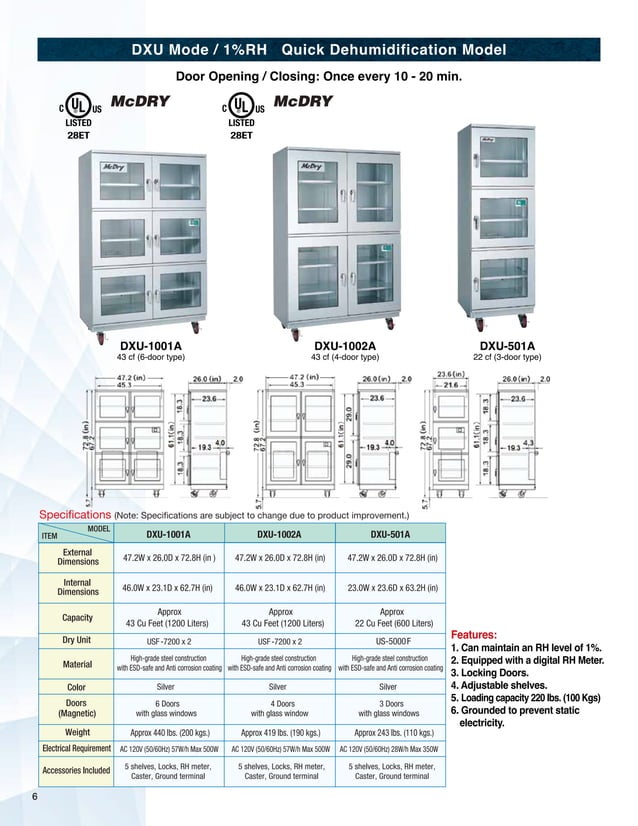 Mcdry ultra-low-humidity-storage-cabinets | PDF | Indoor Environmental ...