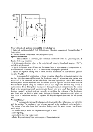 Ignition Engine working operation | PDF