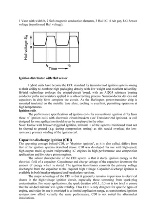 Ignition Engine working operation | PDF