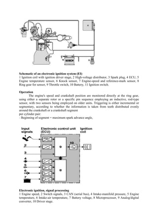 Ignition Engine working operation | PDF