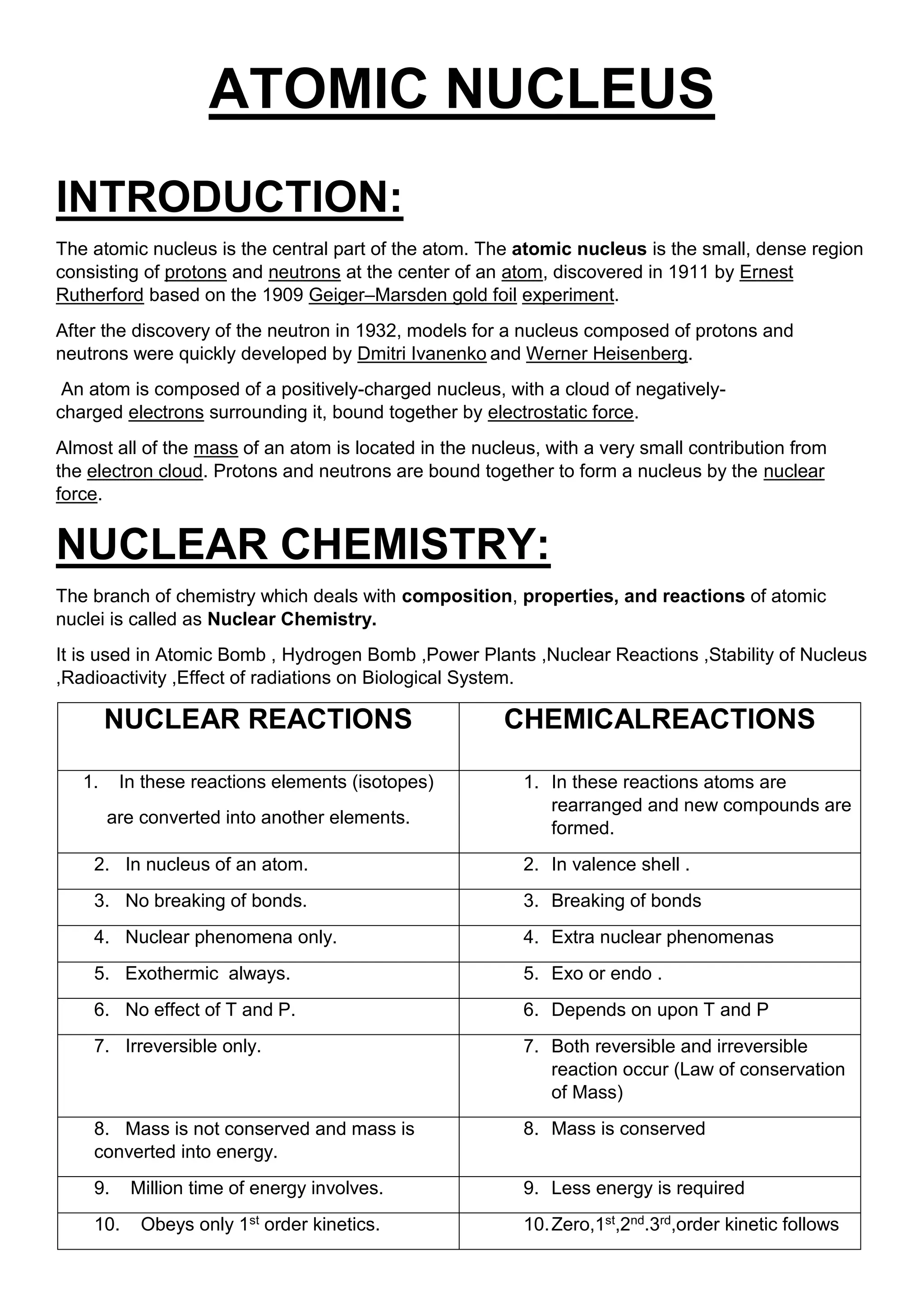 Atomic Nucleus... | PDF
