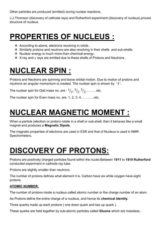 Atomic Nucleus... | PDF