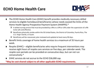 TRICARE® Extended Care Health Option (ECHO) | PPT