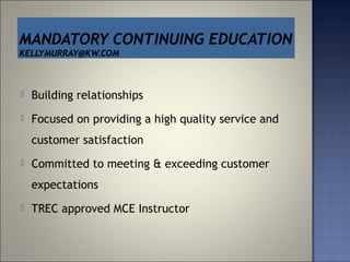 Available MCE Courses | PPT