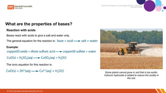 MCE IGCSE Chemistry PPT C12 (Acid Base Salt G-9).pdf | Chemistry | Science