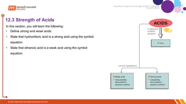 MCE IGCSE Chemistry PPT C12 (Acid Base Salt G-9).pdf | Chemistry | Science