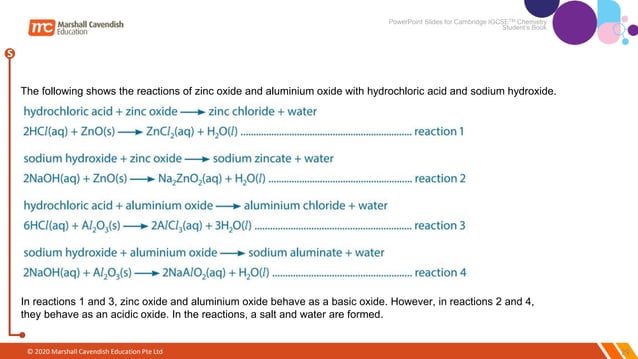 MCE IGCSE Chemistry PPT C12 (Acid Base Salt G-9).pdf | Chemistry | Science