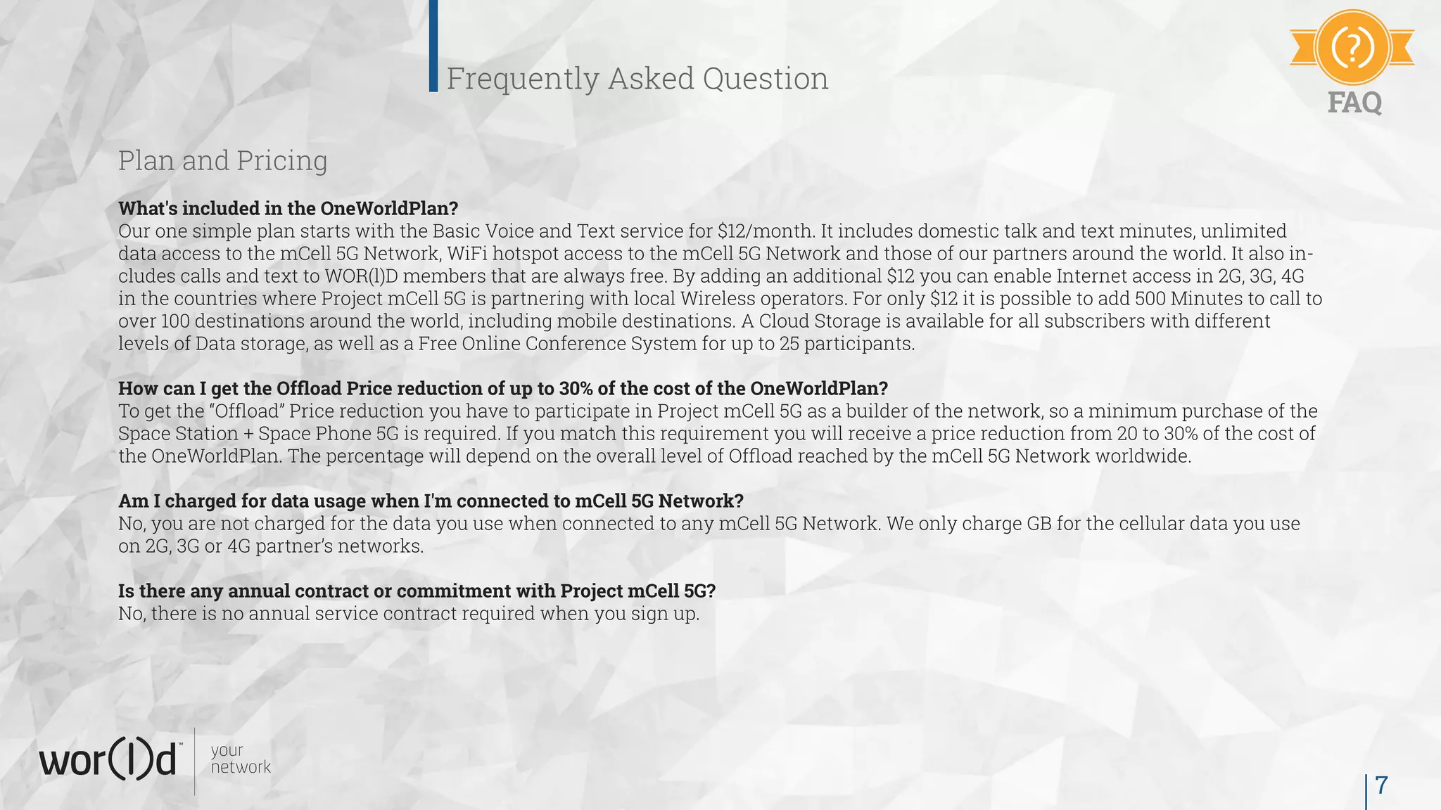 Kaizen MLM - Wor(l)d Tecnology mCell 5G | PPT