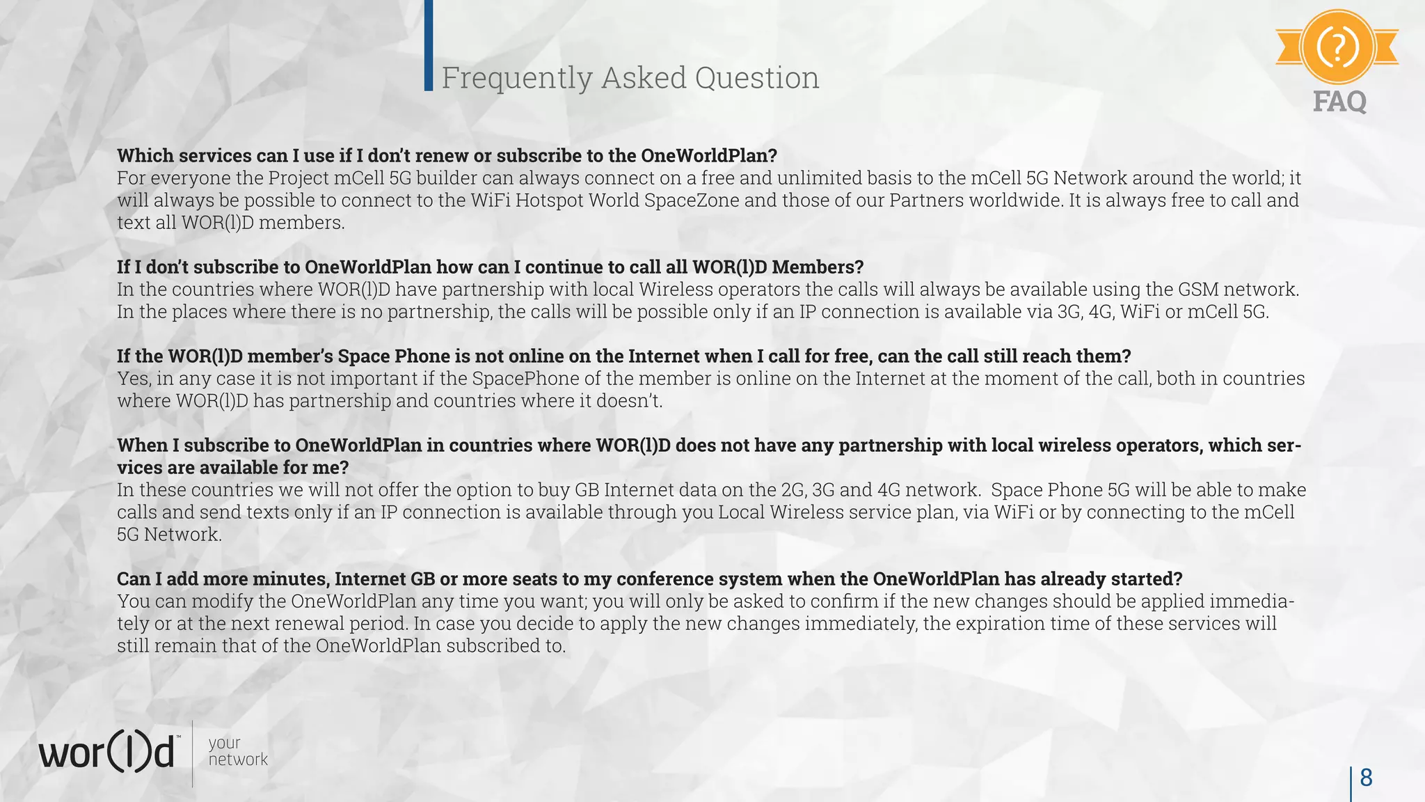 Kaizen MLM - Wor(l)d Tecnology mCell 5G | PPT