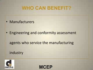 Manufacturing Competitiveness Enhancement Program | PPT