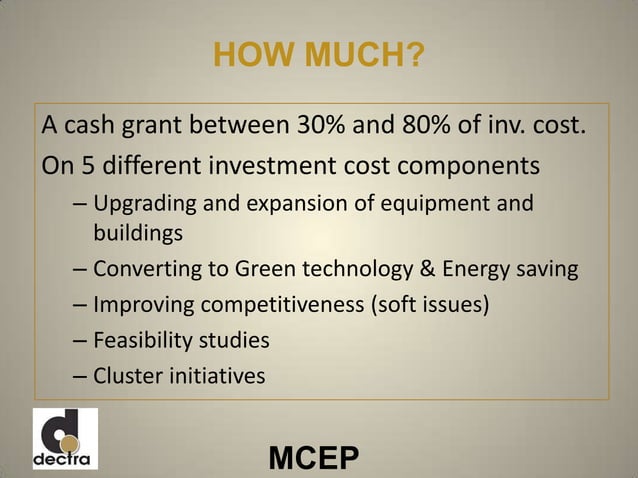 Manufacturing Competitiveness Enhancement Program | PPT