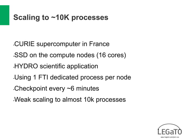 Eurompi 2019 Multilevel Checkpointing For Mpi Applications Ppt