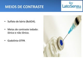 Meios de Contraste: TC e RM | PDF