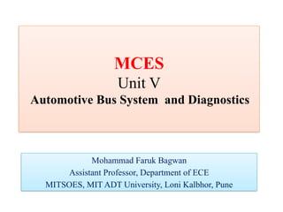 MCES Unit 5 Part for engineering students | PPTX