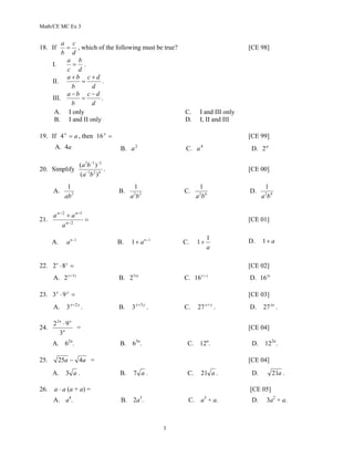 Mc Ex[1].3 Unit 3 Indices, Surds And Number Systems | PDF