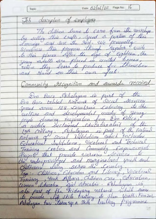 IGNOU Sample Practical File for MCFTE005 Child and Adolescent ...