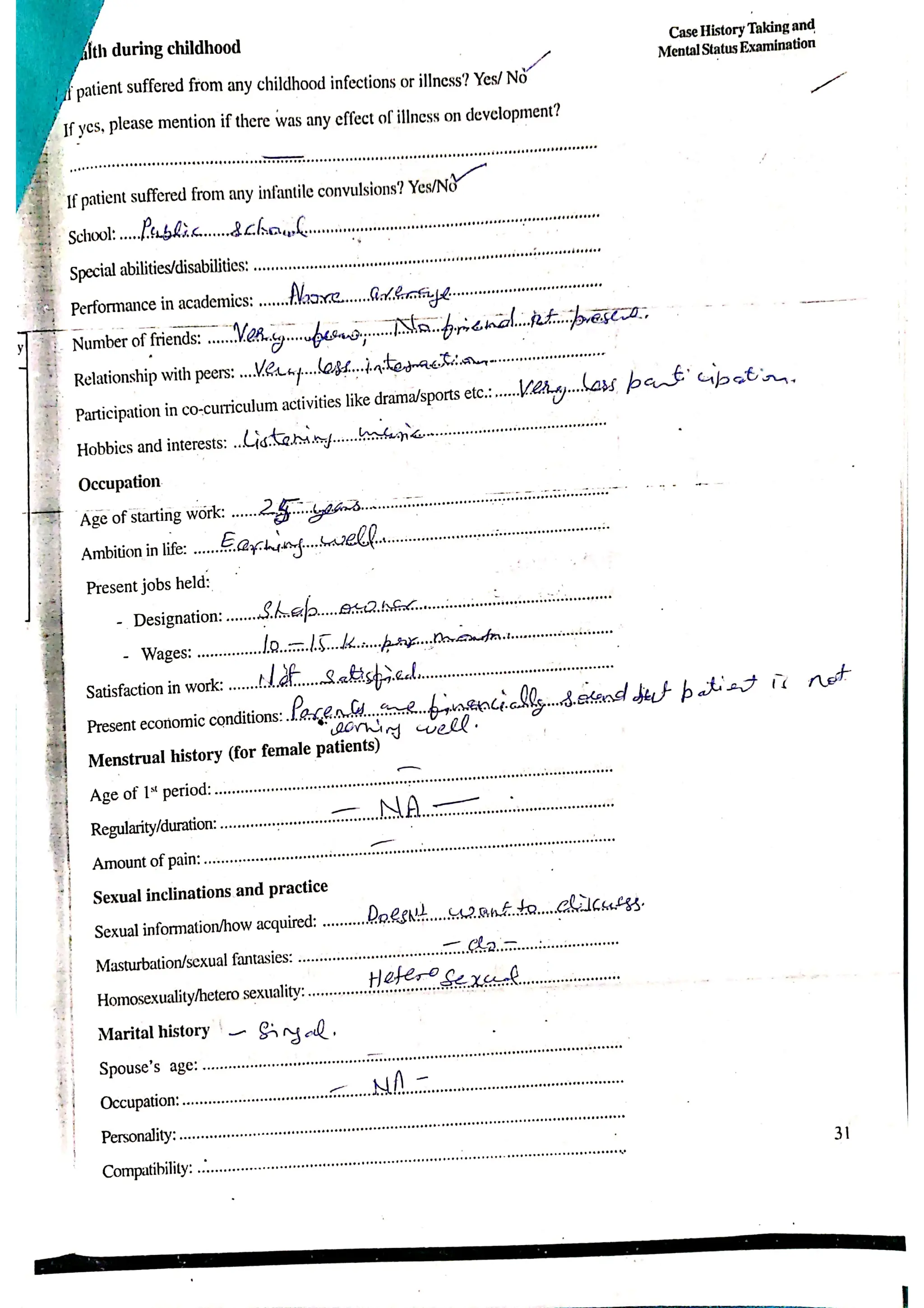 IGNOU Sample Practical File for MCFTL002 Mental Health and Disorders GN ...