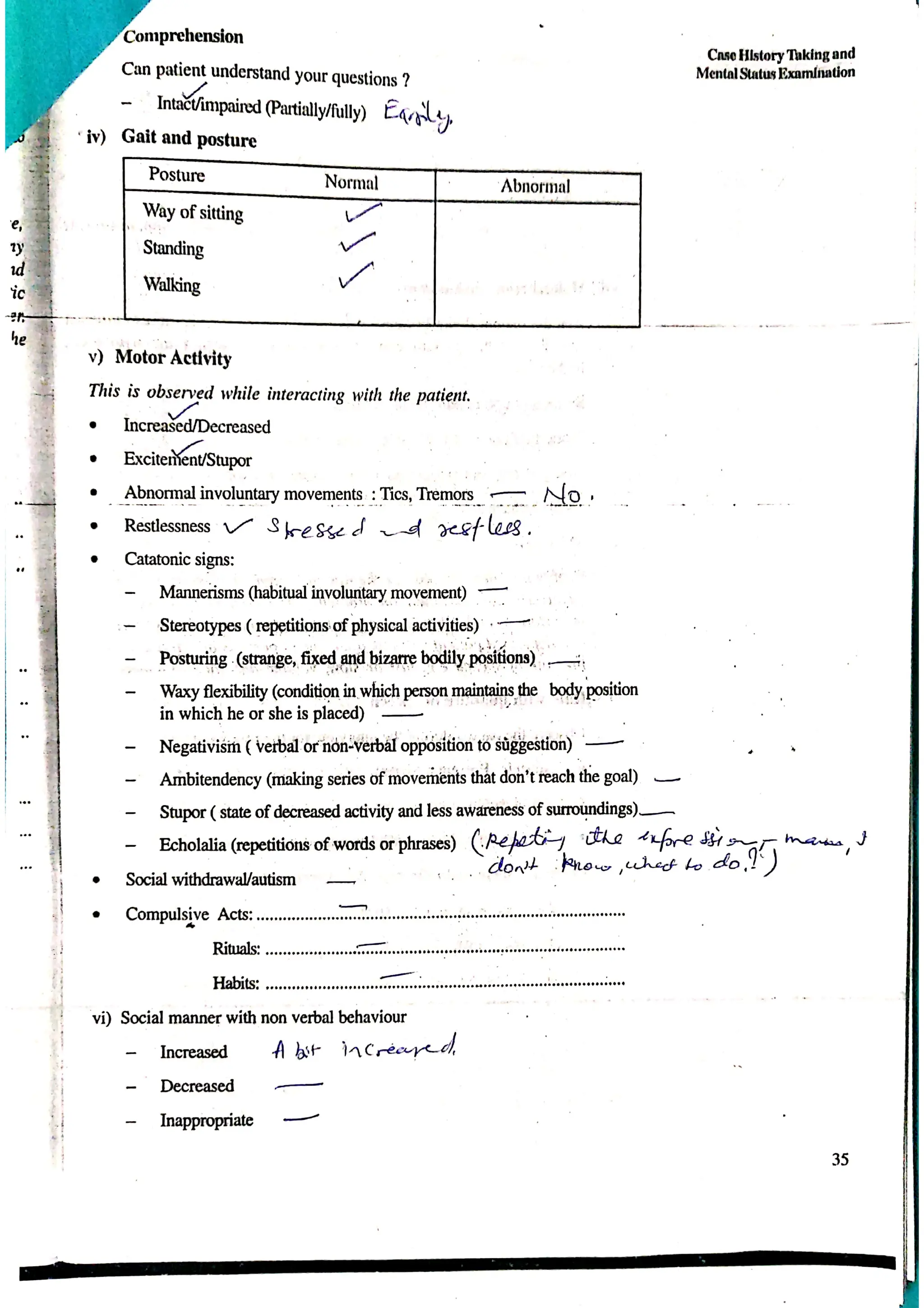 IGNOU Sample Practical File for MCFTL002 Mental Health and Disorders GN ...