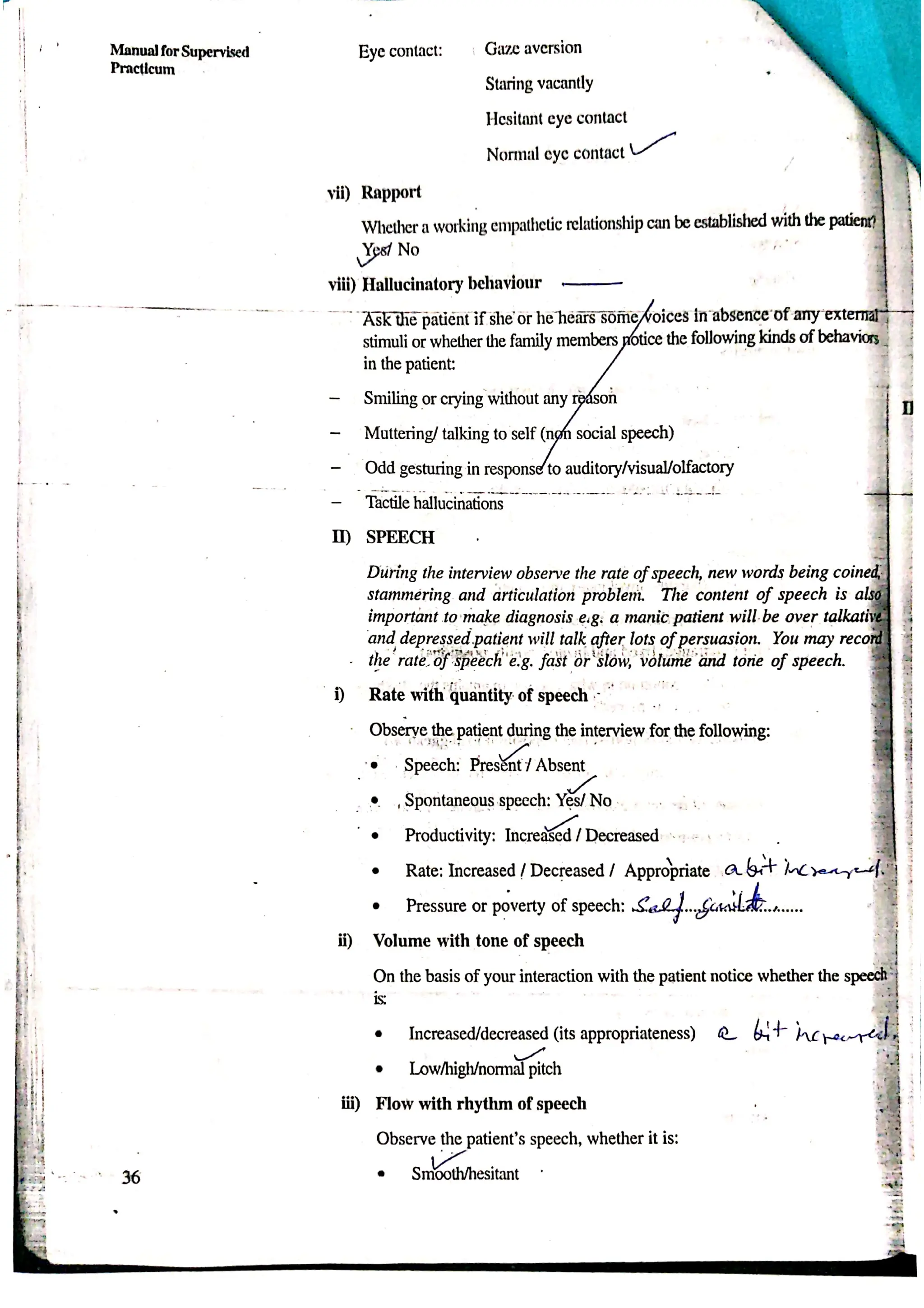 IGNOU Sample Practical File for MCFTL002 Mental Health and Disorders GN ...