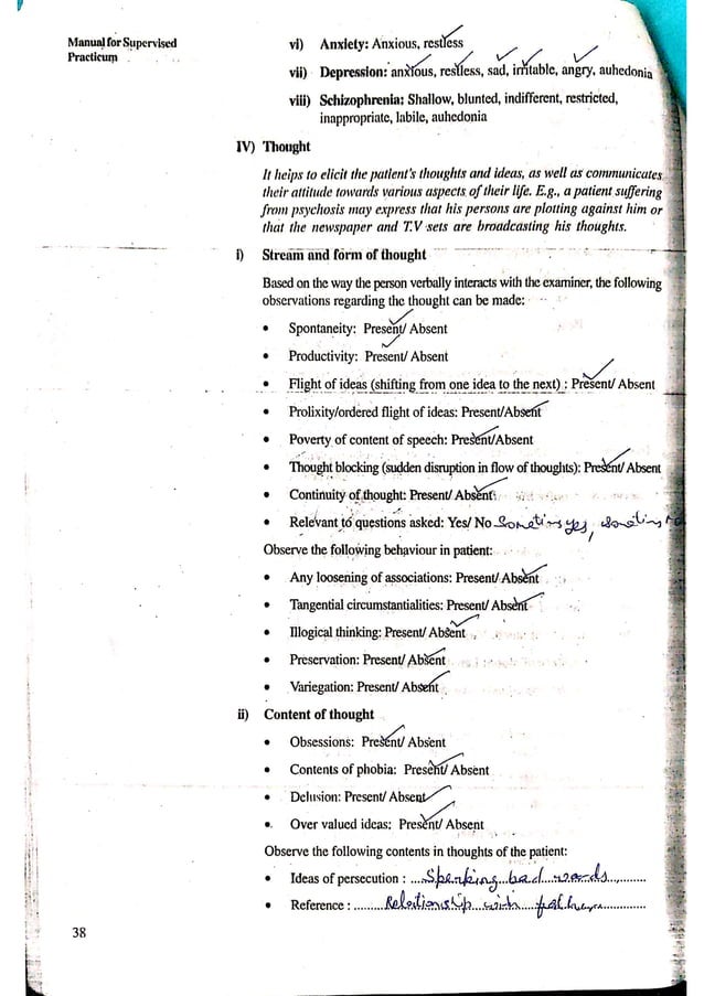 IGNOU Sample Practical File for MCFTL002 Mental Health and Disorders GN ...