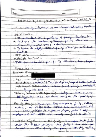 IGNOU Sample Practical File for MCFTL004 Counselling and Family Therapy ...