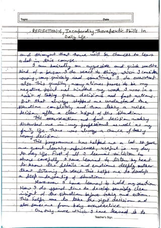 IGNOU Sample Practical File for MCFTL008 Reflective Journal | PDF