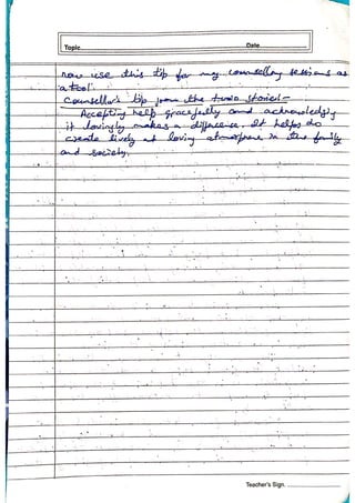 IGNOU Sample Practical File for MCFTL008 Reflective Journal | PDF